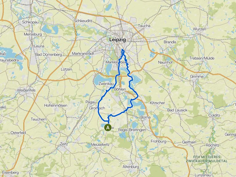 20250723 Lucka - Störmthaler See - Scherbelberg 73km 270Hm flach ...
